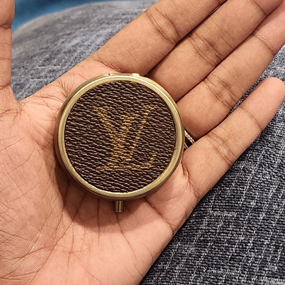 Louis Vuitton | Accessories | Upcycled Lv Pill Case With Mirror | Poshmark